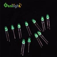 China Fixed LED Light Emitting Diode GREEN F3 LEDs Diode with Max. Reverse Voltage of 5V for sale