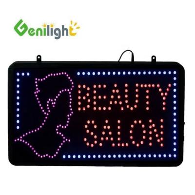 China Genilight Indoor LED Beauty Salon Sign Power Saving Chasing and Moving Function 56*33cm for sale