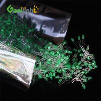 China 3mm LED Light Bulb Emitting Diode Green for Stable and Consistent Performance for sale