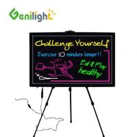 China Powerful Shopping Mall LED Fluorescent Screen Writing Board with CE ROHS LVD Certificate for sale