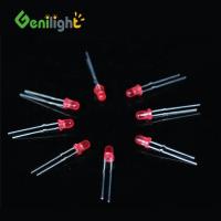China 3Mm F3 Red LED Diode DC3V 20MA Ampoule Lampes Composants Current Max None for sale