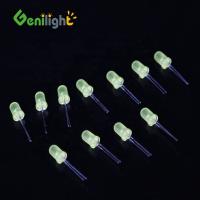 China 5mm Yellow Candle Light Flicker Diodes Bright LED Light with Max. Reverse Current 50uA for sale