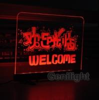 China Powerful Hanging Chalk Board with 46 Flash Modes and Tempered Glass CE Certification for sale