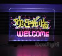 China Powerful Hanging Chalk Board with 46 Flash Modes and Tempered Glass CE Certification for sale