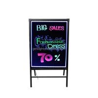 China Animation Display Mode Erasable LED Writing Board Light Box with RGB SMD5050 LED Strip for sale