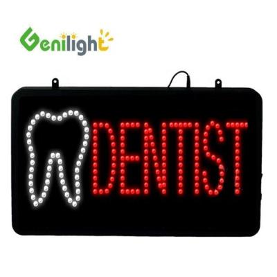 China Genilight Indoor 56*33cm LED Open Sign High Brightness Low Voltage for Dentist Advertising for sale
