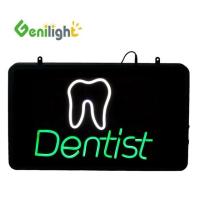 China Genilight Indoor 56*33cm LED Open Sign High Brightness Low Voltage for Dentist Advertising for sale