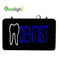 China Genilight Indoor 56*33cm LED Open Sign High Brightness Low Voltage for Dentist Advertising for sale
