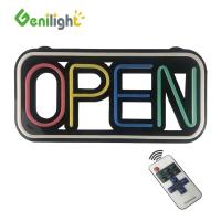 China Easy 48*25cm LED Neon Silicone Open Sign with 10 Kind Change Function and 25 C Fashional for sale