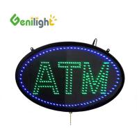 China CE RoHS Approved Indoor LED ATM Signs with Red and Blue Flashing Lights Made of Acrylic for sale