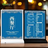 China High View Angle A4 Desktop Acrylic LED Light Table for Shopping Mall Advertising for sale