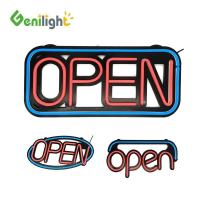 China Indoor Genilight 48*25cm Silicone Open Neon Sign LED with Rohs Approved Power Supply for sale