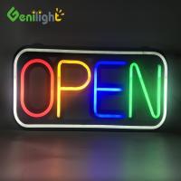 China Indoor Genilight 48*25cm Silicone Open Neon Sign LED with Rohs Approved Power Supply for sale