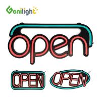 China Genilight 48*25cm Indoor Used Neon Sign Light Wall Window Decor 10 Kind Change Function for sale