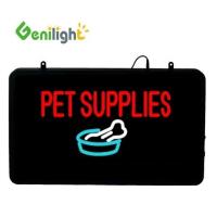China Customized 22*13inch LED Neon Sign for PET SUPPLIES Business Display from Genilight for sale