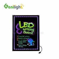 China Rectangle Function Ultra-thin LED Writing Board by Genilight in with 12 Twinkle Types for sale
