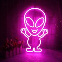 China Customized Shop Advertising LED Neon Sign with Alien Design and Acrylic Material for sale