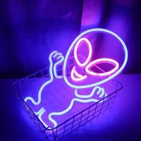 China Customized Shop Advertising LED Neon Sign with Alien Design and Acrylic Material for sale