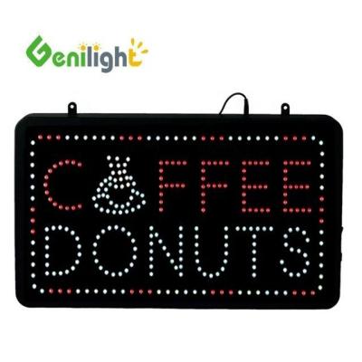 China Safe Voltage LED Coffee Donuts Shop Sign Genilight Indoor 22*13inch with SDK Function for sale