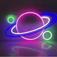 China Transform Your Room into a Cool and Trendy Space with Our Planet Neon Sign LED Light for sale