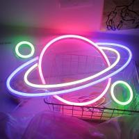 China Transform Your Room into a Cool and Trendy Space with Our Planet Neon Sign LED Light for sale