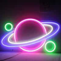 China Transform Your Room into a Cool and Trendy Space with Our Planet Neon Sign LED Light for sale