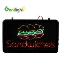 China Brightness Genilight Indoor 22*13inch design DC12V led SANDWICHES open neon light sign for sale