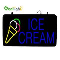 China Make Your Business Shine with Our Lighted Ice Cream Custom Neon Open Sign Hot Item for sale