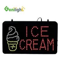 China Make Your Business Shine with Our Lighted Ice Cream Custom Neon Open Sign Hot Item for sale