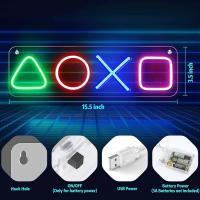 China Upgrade Your Game Room with Colorful LED Neon Lights 42*12.5cm USB Powered Wall Decor for sale