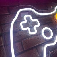 China Add a Pop of Color to Your Gamer Room with 41*27.5cm Custom Game Controller Neon Sign for sale