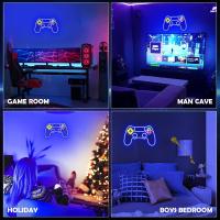China Add a Pop of Color to Your Gamer Room with 41*27.5cm Custom Game Controller Neon Sign for sale