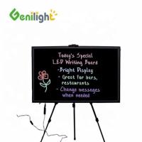 China Gift Rectangle LED Message Writing Board 60*80cm for Holiday/Event/Menu Decoration for sale