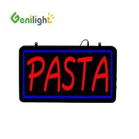 China Acrylic Front Board PASTA Neon Signs with and Animation Display Function for sale