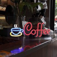 China High Pixel Density LED Neon Light Sign Display for Shopping Mall Hot Cafe Food for sale