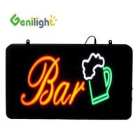 China Genilight 56*33 cm Best Design LED Neon Beer Bar Light Signs Epoxy Resin and Acrylic for sale