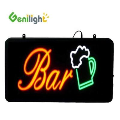 China Genilight 56*33 cm Best Design LED Neon Beer Bar Light Signs Epoxy Resin and Acrylic for sale