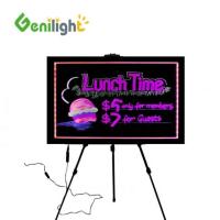 China Acrylic or Tempered Glass Surface Board Customized Full Color LED Writing Sign Board for sale