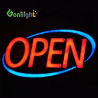 China Get Your Business Seen Anytime Ultra Bright Large LED Neon Open Sign with Remote Control for sale
