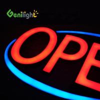 China Get Your Business Seen Anytime Ultra Bright Large LED Neon Open Sign with Remote Control for sale