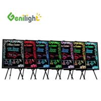 China OEM Flashing Stand Billboard Glowing Drawing LED Writing Board Full Color Message Board for sale