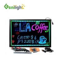 China OEM Flashing Stand Billboard Glowing Drawing LED Writing Board Full Color Message Board for sale