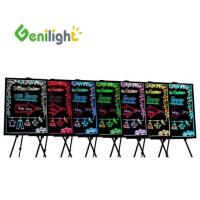 China Genilight Tempered Glass or Acrylic LED Neon Sign for Indoor Chalk Board Illumination for sale