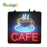 China IP Rating Custom Animated 12V Acrylic LED Light Cafe Neon Sign for Store Business for sale