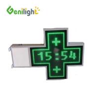 China High Contrast Ratio Blue Red Yellow or Full Color Pharmacy LED Cross Sign for sale