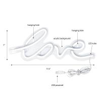 China 50000 Hours Life Span Business Neon Sign Large LED Love Light for Personalized Design for sale