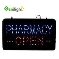 China CE RoHS Genilight Indoor 22*13inch LED Pharmacy Open Signs 2213-261 for sale