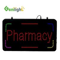 China CE RoHS Genilight Indoor 22*13inch LED Pharmacy Open Signs 2213-261 for sale