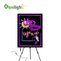 China Acrylic Rectangle Neon Writing Board LED Display for Business for sale