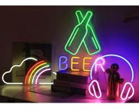 China LED Moon Star Neon Light for Festival Decor Life span 50000 Hours Power Consumption 1 for sale